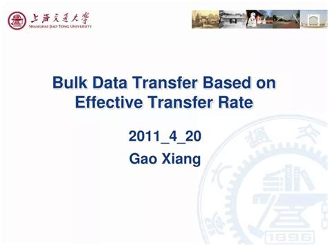 Ppt Bulk Data Transfer Based On Effective Transfer Rate Powerpoint
