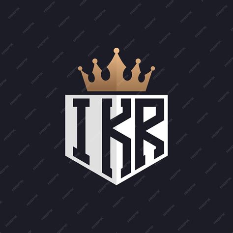 Premium Vector Luxury Ikr Logo With Crown Elegant Initials Ikr Letter Logo For Exclusive