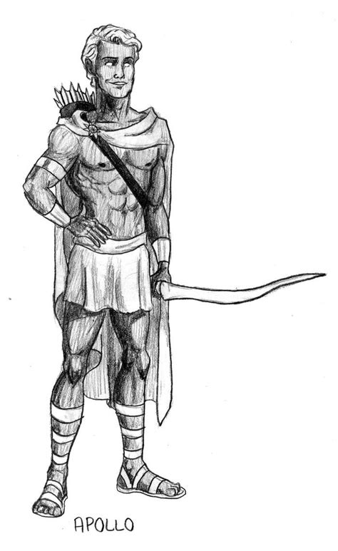 Greek God Apollo Drawing