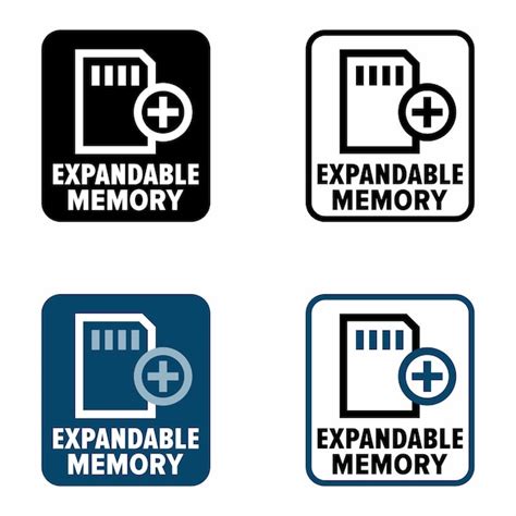 Premium Vector Expandable Memory Vector Information Sign