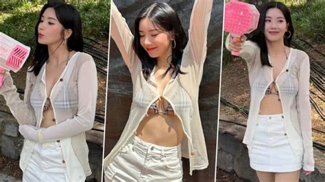 Former Izone Member Kwon Eun Bi Looks Sexy And Playful With Bubble Gun