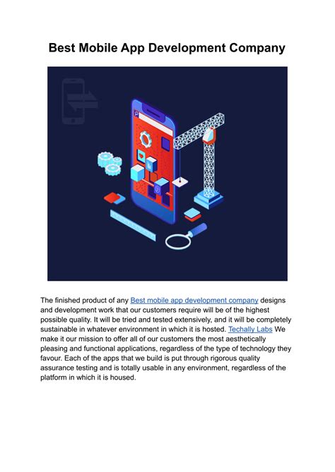 Ppt Best Mobile App Development Company Techally Labs Powerpoint