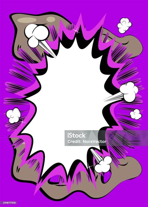 Awesome Cartoon Abstract Background Comic Book Backdrop Retro Vector