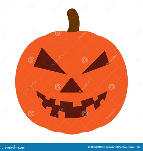 Vector De Icono De Calabaza Halloween Silueta Plana De Calabaza Sobre