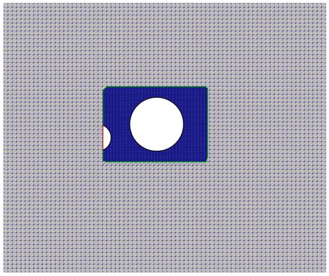 computational meshes for a computing the error field h min 0 054