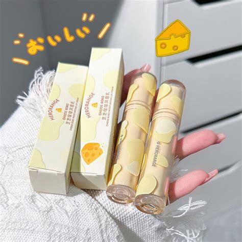 New Herorange Cheese Kiss Cheese Moisturizing Lip Balm Repair Nourish