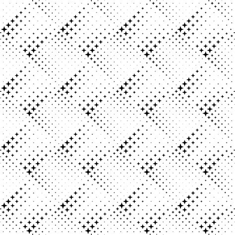 Monochrome Geometrical Abstract Star Pattern Background Design Black