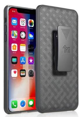 Nakedcellphone Case With Stand And Belt Clip Holster For Iphone Xs Max Black Target