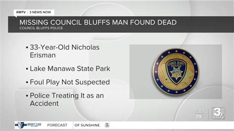 Update Council Bluffs Police Find 33 Year Old Man Dead