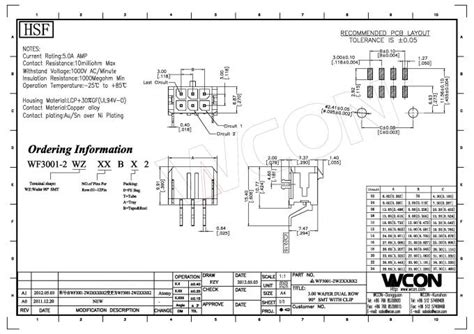 Right Angle SMT Wire To Board Connectors 3 00mm 2 2P LCP Black Sn Plated ROHS