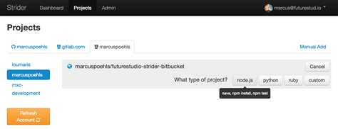 Strider — How To Connect With Bitbucket And Run Tests Automatically