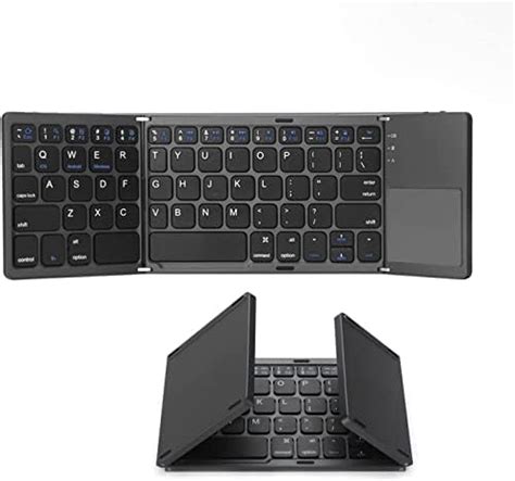 La Tag Foldable Bluetooth Keyboard Pocket Size Portable Mini Bt Wireless Keyboard With Touchpad