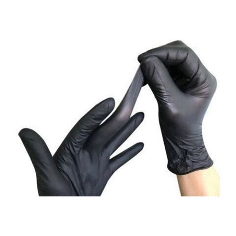 შავი ერთჯერადი ხელთათმანები