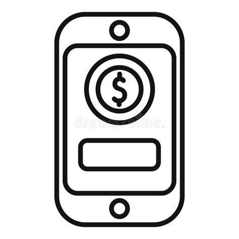 Donar Dinero Con El Vector De Contorno De Iconos De Smartphone Apoyo