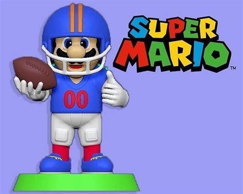 Super Mario Football Nfl Ncca 3d Model 3d Printable Cgtrader