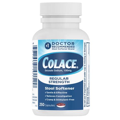Buy Colace Regular Strength Stool Softener 100 Mg S 250 Count