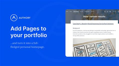 new add pages to your portfolio