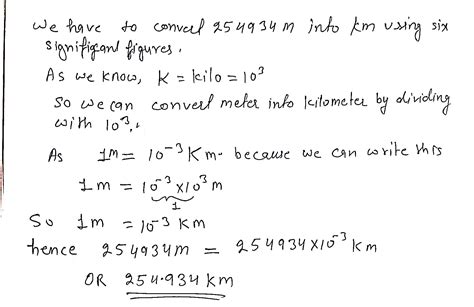 Solved Km Express Your Answer Using Six Significant Figures Course