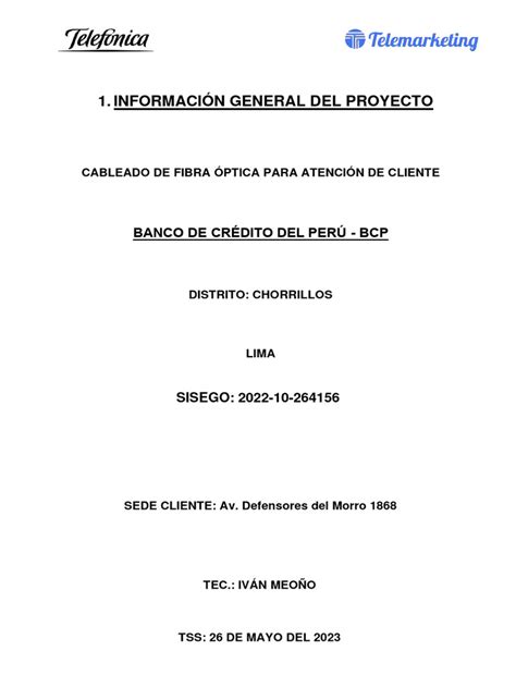 Sisego 2022 10 264156 Banco De Credito Del Peru Av Defensores Del Morro 1868 Chorrillos Pdf