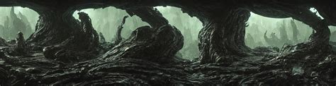 컨트롤 패널 긴 복도 3d 그림 우주선의 내부 외계인 기원의 외계 외계인 우주선 Xenomorphs 프리미엄 사진