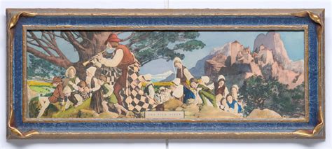 132 A Very Rare Maxfield Parrish Hand Colored Print C 1909