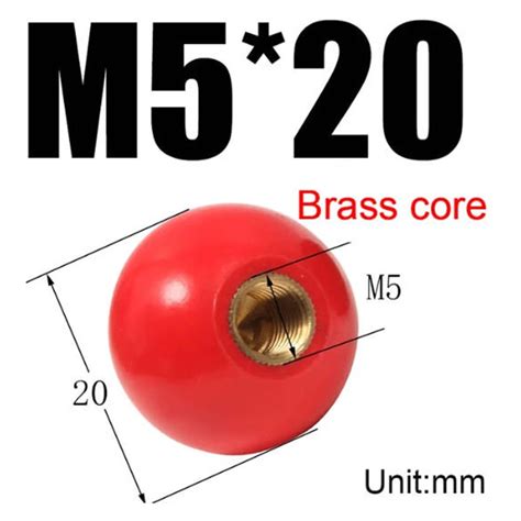 Machine Tool Handle Ball Nuts Bakelite Ball Brass Core Handle Head