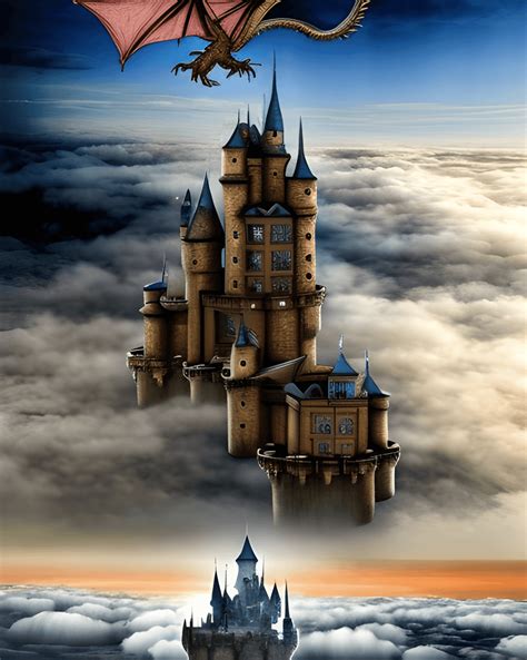 Floating Medieval Castle · Creative Fabrica