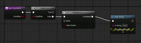 Do Once Node Problem When In Function Ue5 Runrealengine