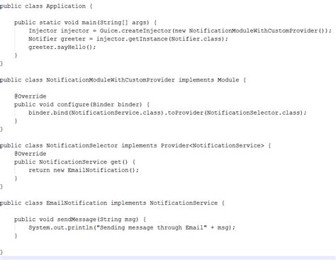 Dependency Injection Google Guice Gatisahu