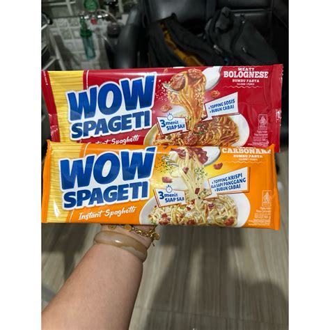 Wow Spaghetti Creamy Carbonara Spaghetti Bolognese Instant Spaghetti