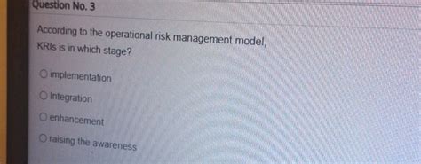 Question No 3 According To The Operational StudyX