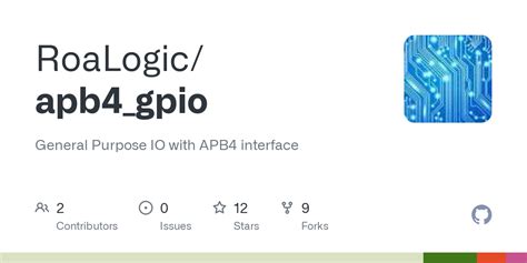 Github Roalogicapb4gpio General Purpose Io With Apb4 Interface