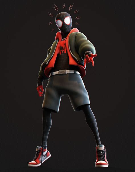 Artstation Spiderman Into The Spiderverse Miles Morales Fan Art