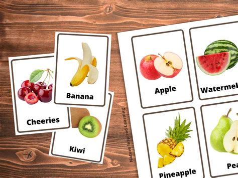 Food Printable Flashcards With Real Food Food Flashcards Asl Food