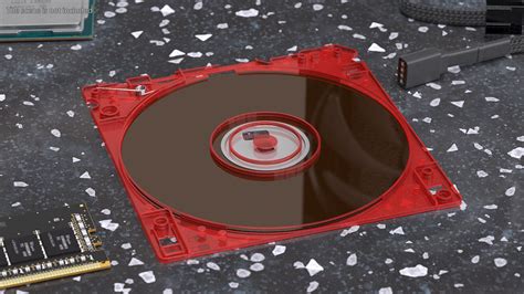 Floppy Disk 3 And A Half Inch Red 3d Model 24 3ds Blend C4d Fbx Max Ma Lxo Obj Free3d