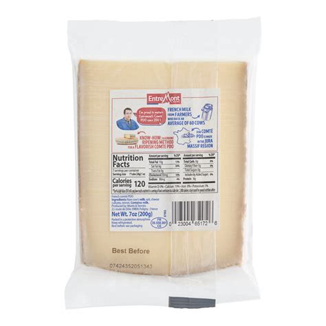 Entremont Old Reserve Dop 12 Month Aged Comte Cheese 7 Oz 8 Case