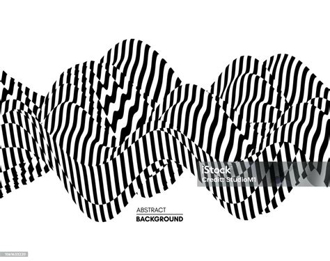 흑인과 백인 디자인입니다 착시와 패턴입니다 추상적인 3d 기하학적 배경입니다 벡터 일러스트입니다 0명에 대한 스톡 벡터 아트 및 기타 이미지 Istock