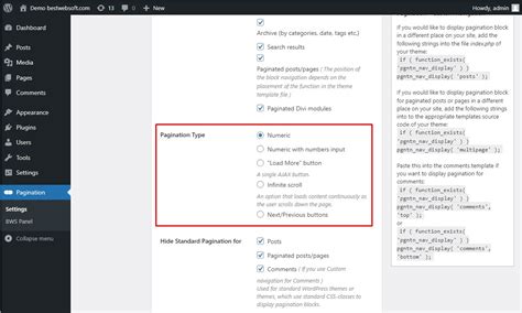 Pagination User Guide BesWebSoft WordPress Plugin