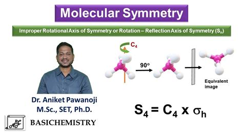 Improper Rotational Axis Of Symmetry Molecular Symmetry L05 Youtube