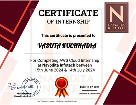 vasuta kuchhadia on linkedin internship cloudcomputing aws