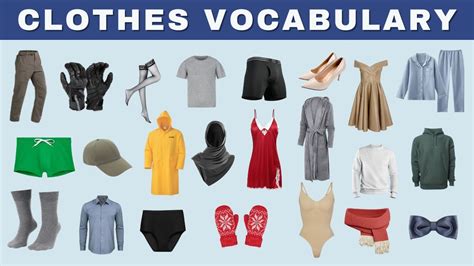 50 Clothing Vocabulary Vocabulário De Roupas Em Inglês Exercícios