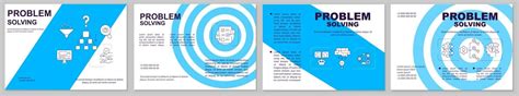 Problem Solving Brochure Template 2210077 Vector Art At Vecteezy
