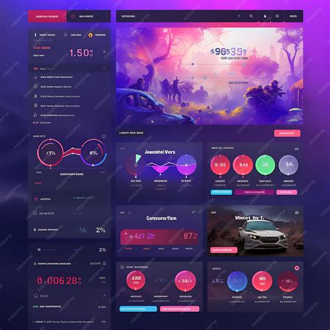 Premium Ai Image Web Dashboard Gaming Game Analytics Dashboard Card Based Layout Visually S Premium Ai Image Web Dashboard Gaming Game Analytics Dashboard Card Based Layout Visually S