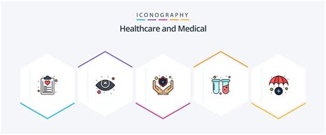 Medical 25 Filledline Icon Pack Including Medical Insurance Medical