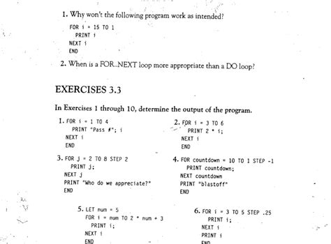 Solved 1 Why Wont The Following Program Work As Intended