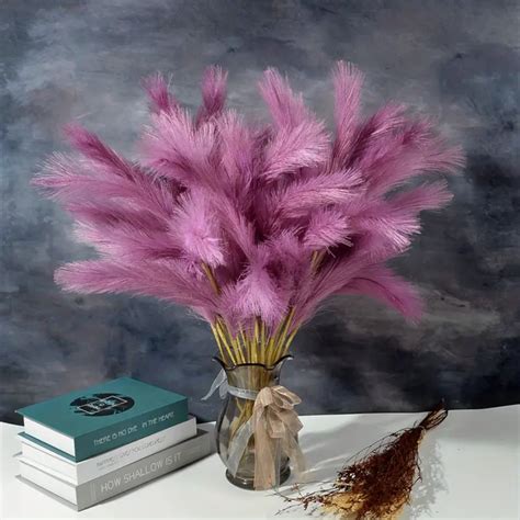 3pcs Bohemian Style Artificial Silk Pampas Grass Bouquet Perfect For