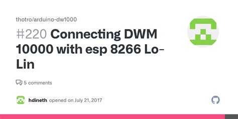 Connecting DWM With Esp Lo Lin Issue Thotro Arduino Dw GitHub