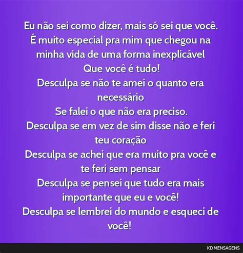 Desculpas Mensagens E Textos Kd Mensagens
