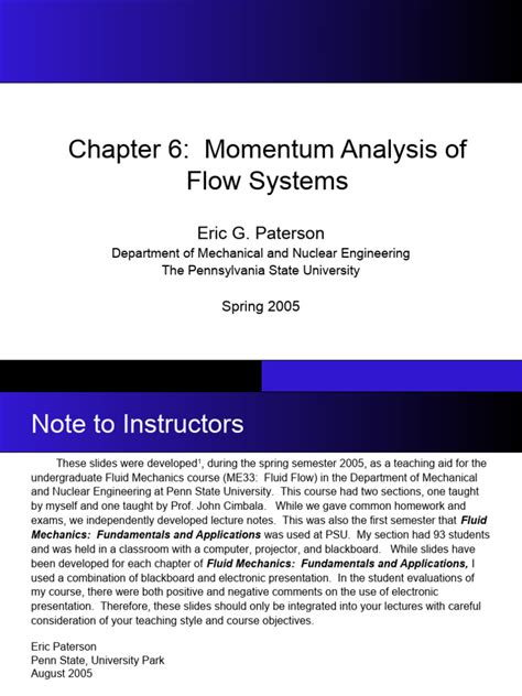 Momentum Analysis Of Flow System Pdf Force Momentum
