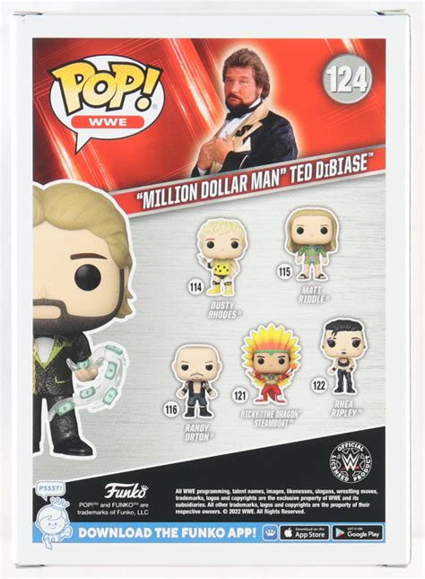 Ted Dibiase Signed Wwe 124 Million Dollar Man Ted Dibiase Funko